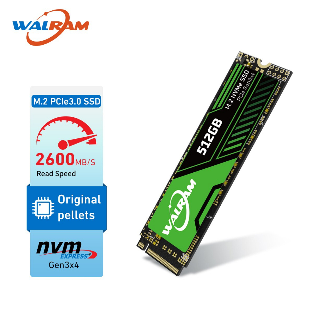 Memória Ssd M2 Nvme 512gb Pcie Gen3x4 Walram Lacrada | Shopee Brasil