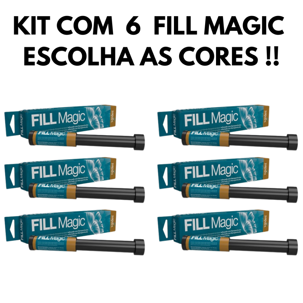 KIT Resina Fill Magic - Esmalte | Shopee Brasil