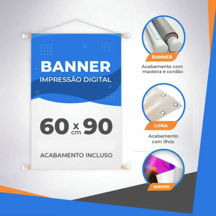 Banner lona vinil 60x90 lavavel | Shopee Brasil