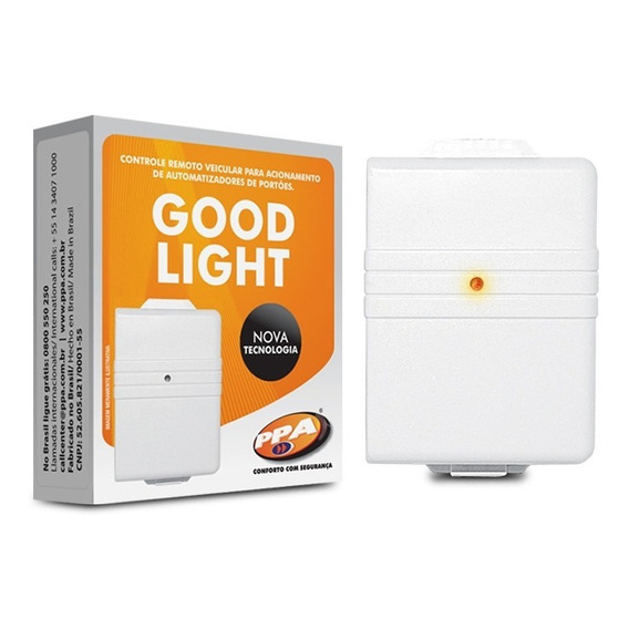 Controle Remoto TX Car Good Light Plus 433MHz PPA - Abra o Portão Acionando a Luz Alta do Carro ...