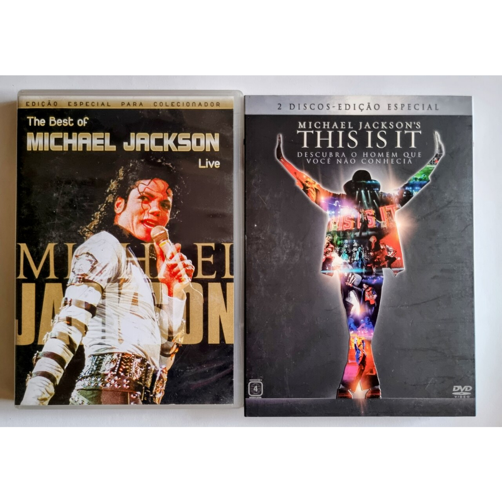 dvd michael jackson 2 dvds originais the best of e this is it | Shopee ...