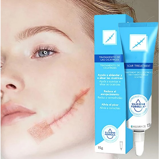Poderoso Gel para Cicatrizes Queloide Acne Estrias Tatuagem | Shopee Brasil