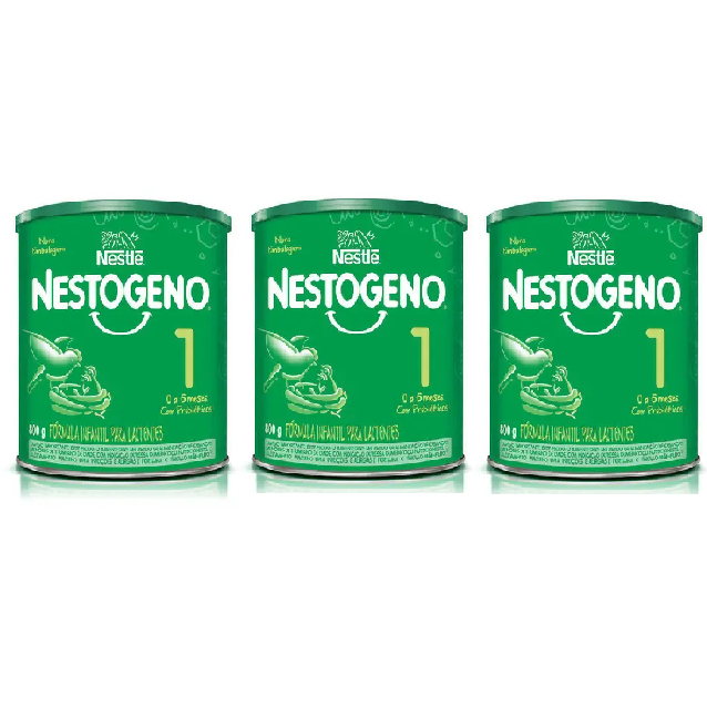 3 Nestogeno 1 - 800G - Nestle | Shopee Brasil