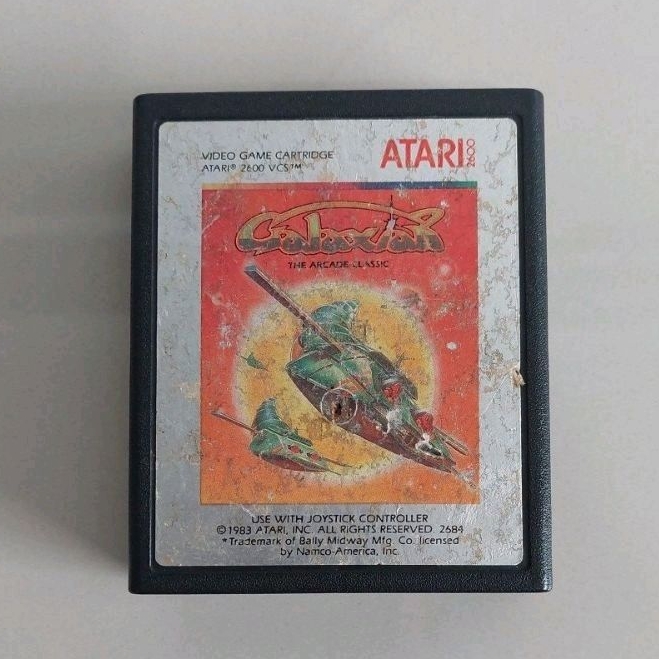 Fita Cartucho GALAXIAN Original Atari | Shopee Brasil