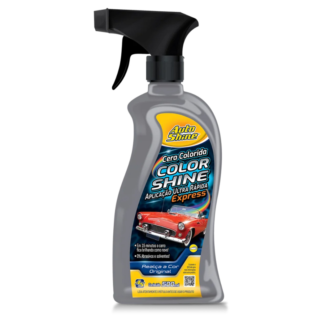 Cera Automotiva Liquida Colorida Prata 500ml Autoshine | Shopee Brasil