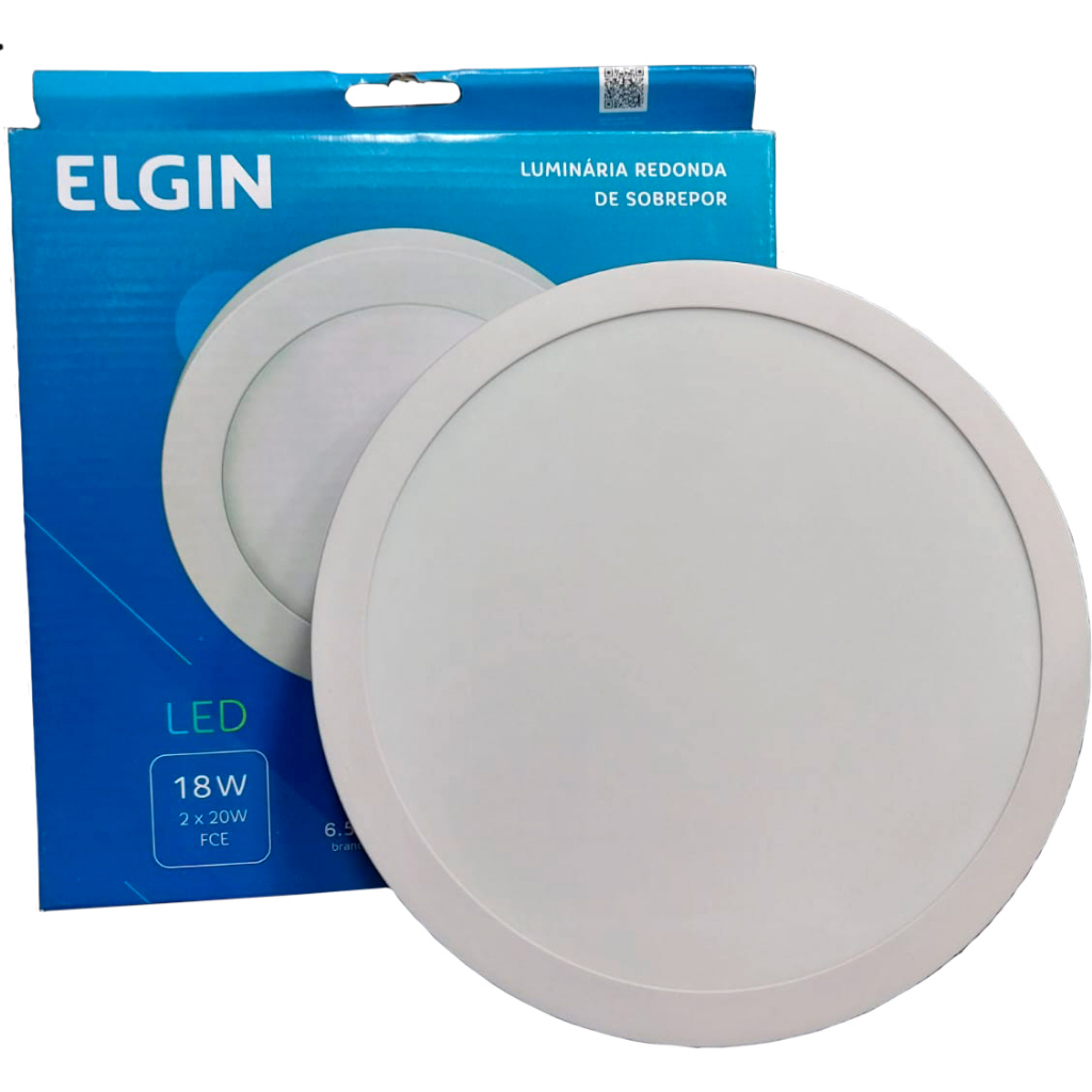 Luminária Plafon Led Sobrepor Redondo 18W 6500K | Shopee Brasil