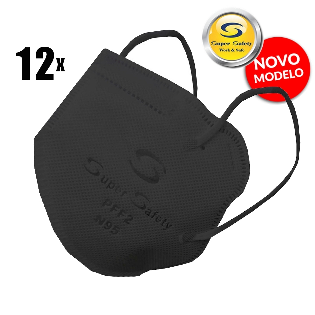 12 Mascaras Super Safety PFF2 c/ Elástico Orelha | Shopee Brasil