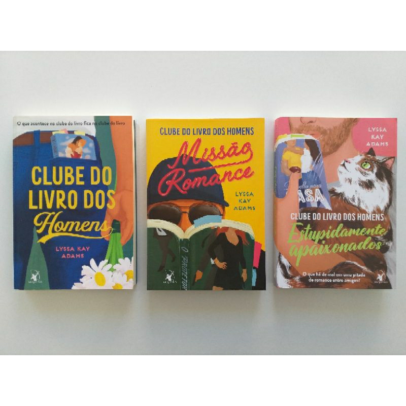 Livro Clube do Livro dos Homens, Missão Romance, Estupidamente Apaixonados | Shopee Brasil