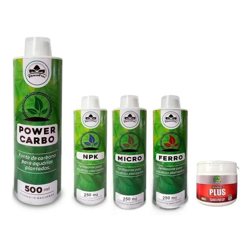 Powercarbo 500ml Micro Npk Ferro 250ml Fertilizante Algicida Aquário ...