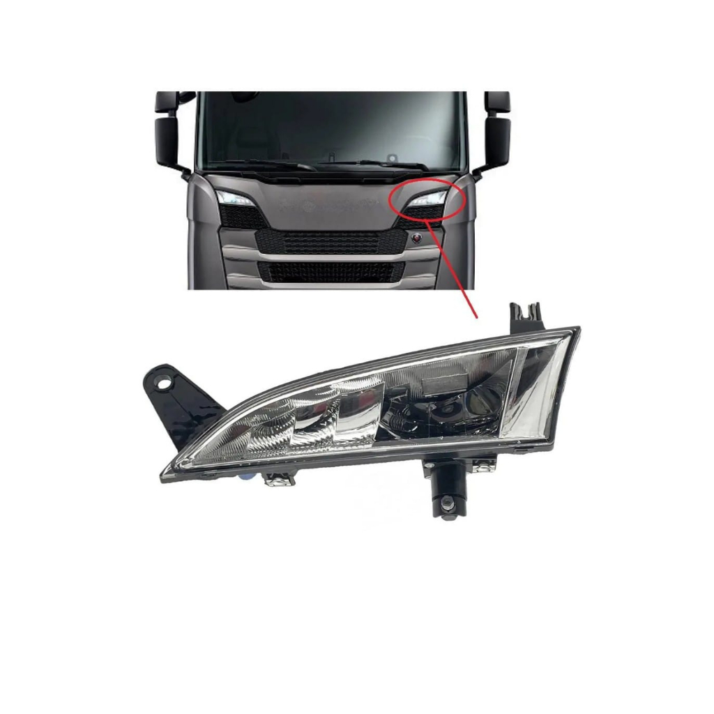Farol Auxiliar Grade Scania NTG 2019/2020/2021/2022 Lado Esquerdo ...