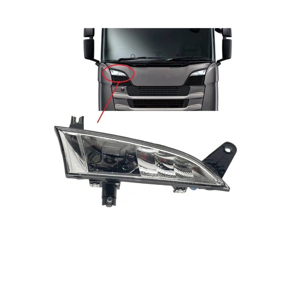 Farol Auxiliar Grade Scania NTG 2019/2020/2021/2022 Lado Direito ...