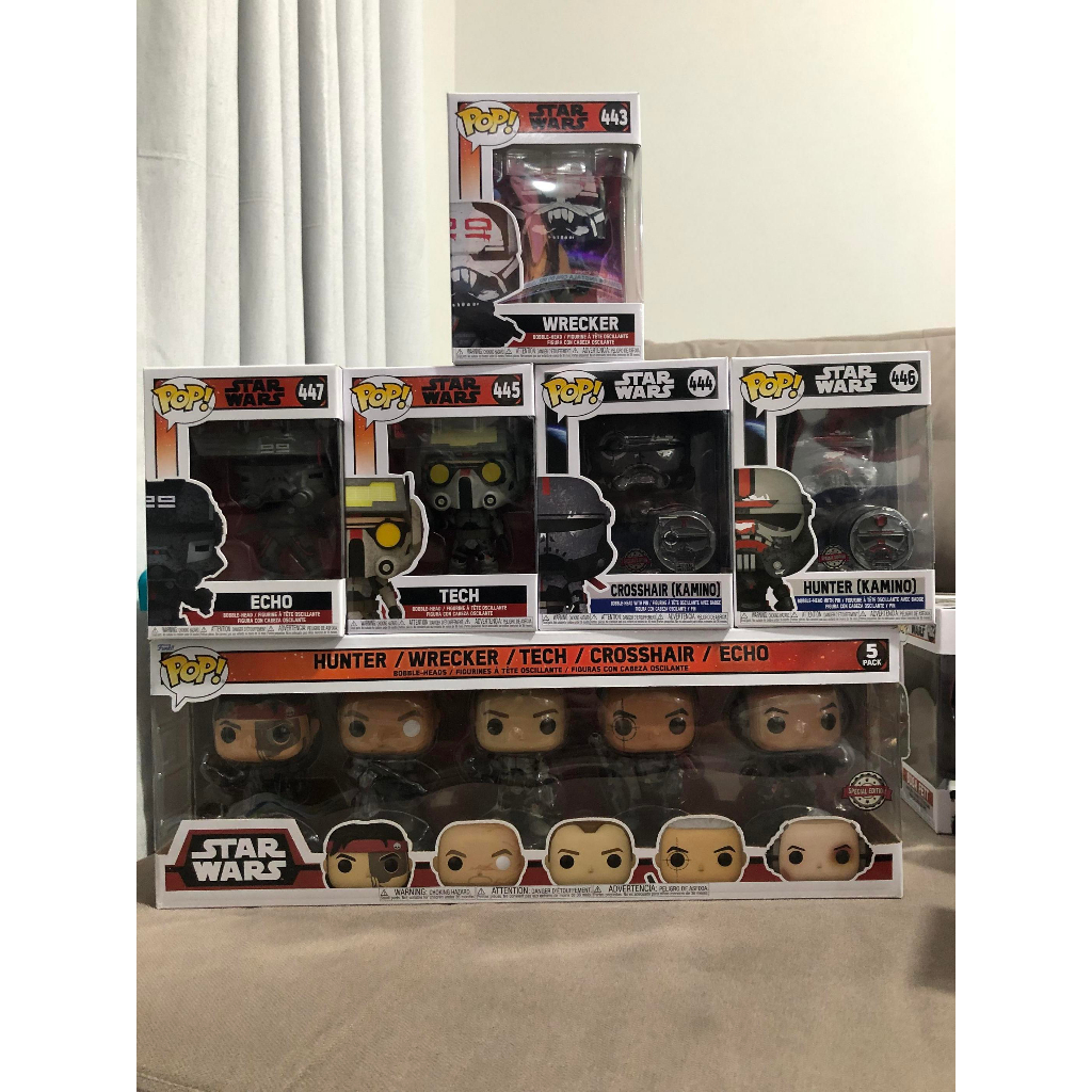 Funko POP! Star Wars – SET COMPLETO Bad Batch | Shopee Brasil