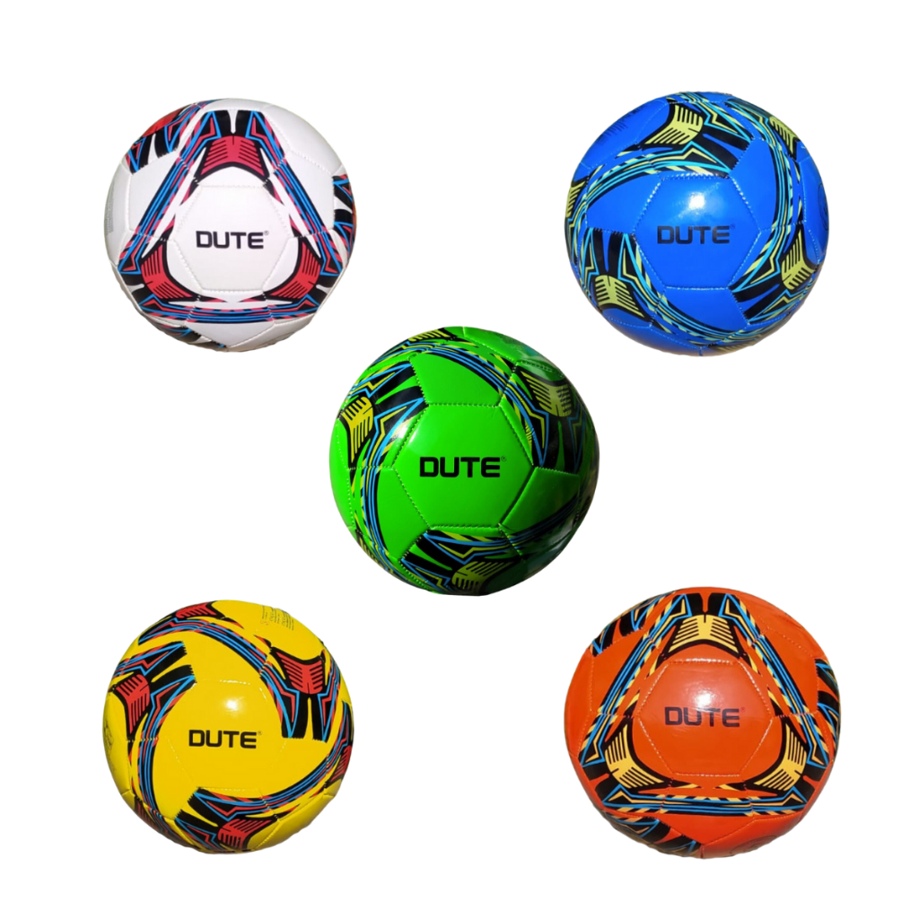 Bola de Futebol DUTE Oficial Costurada Campo Esporte - Cores Fortes ...