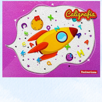 Caderno Caligrafia Estampas Animadas PanAmericanas | Shopee Brasil