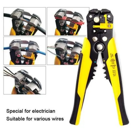 Alicate Eletricista Descascador De Fios Auto Ajustável Le 1919 Shopee Brasil 