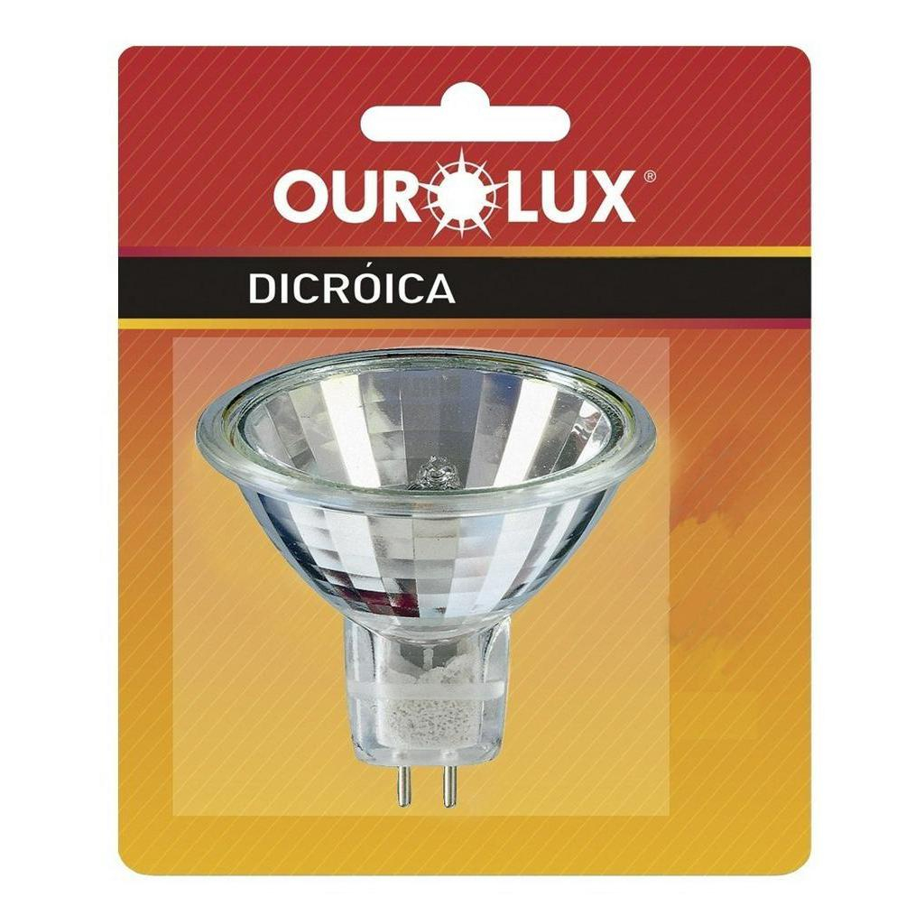 Ourolux - Lampada Halogena Dicroica Mr16 12v 50w 38º - Faz a Boa!