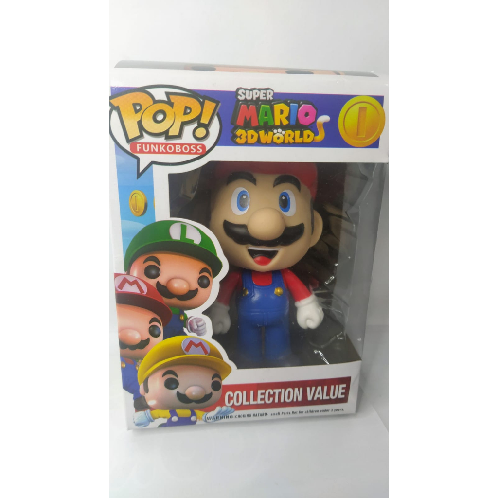 Funko Pop Super Mario 14 cm | Shopee Brasil