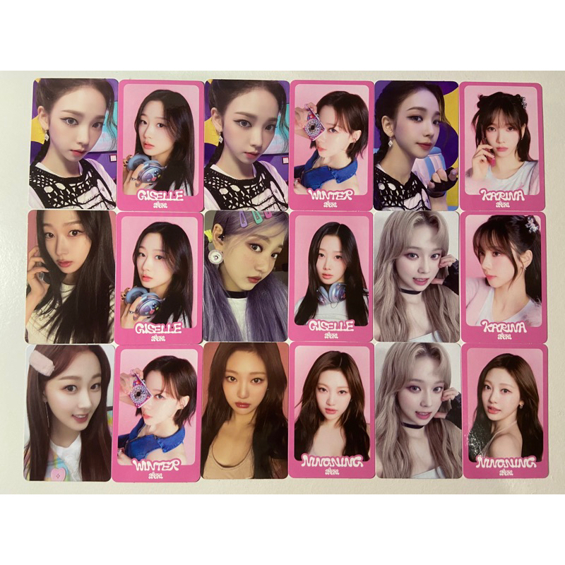 AESPA PHOTOCARD PHOTOCARDS TRADING CARD COME TO MY ILLUSION KARINA GISELLE WINTER NINGNING ...