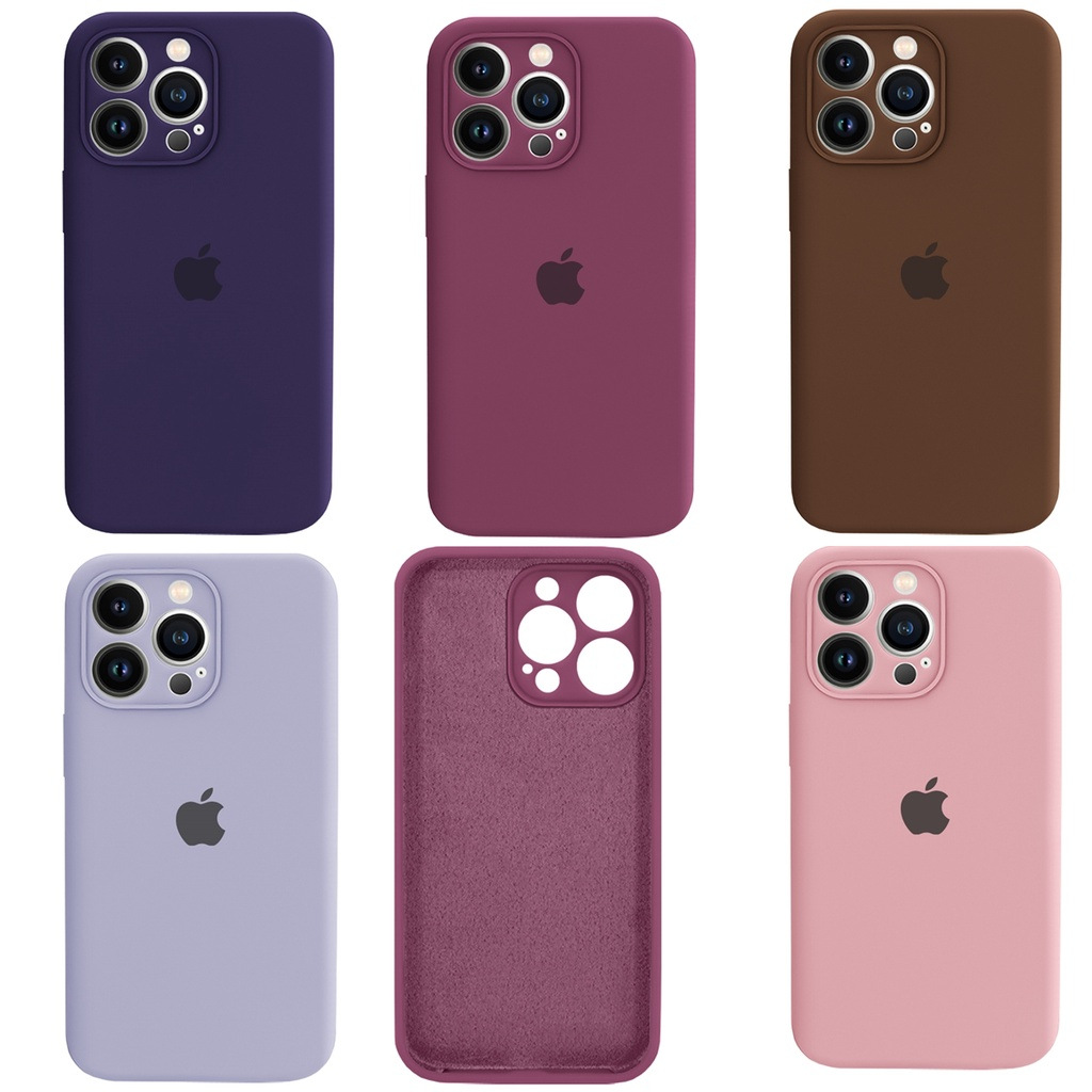 Capa Capinha Silicone para iPhone 12 ao 14 com Proteção de Câmera ...