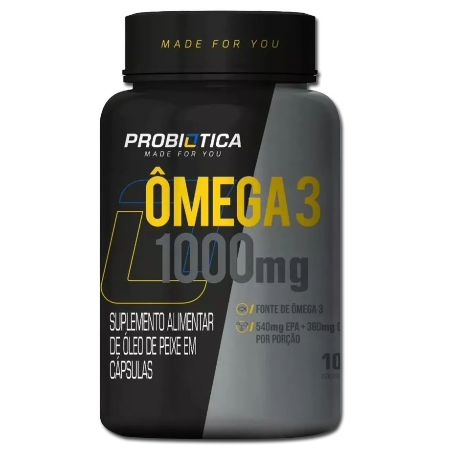 Omega 3 1000mg Probiotica - Pote Com 100 Cápsulas | Shopee Brasil