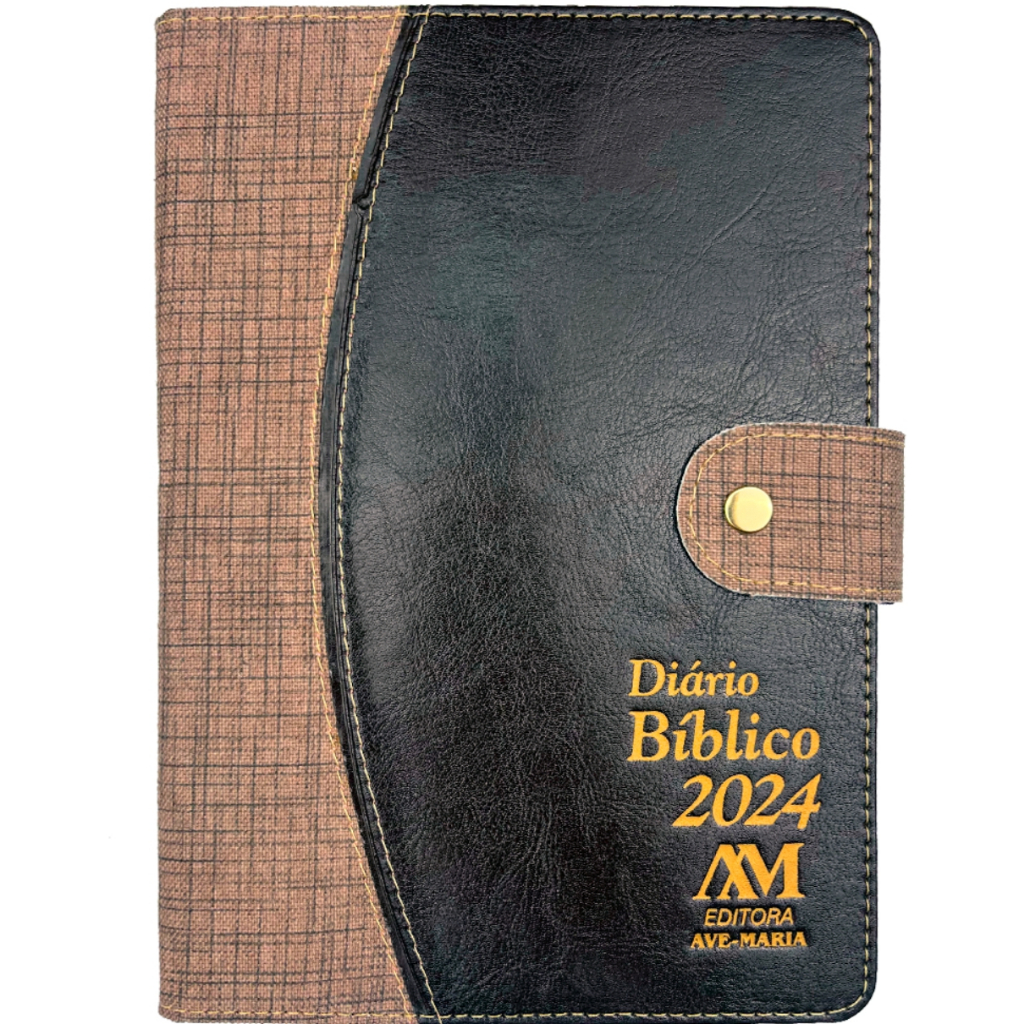 Livro Diário Bíblico Católico 2024 Capa Dura Edição de Luxo com Fecho ...