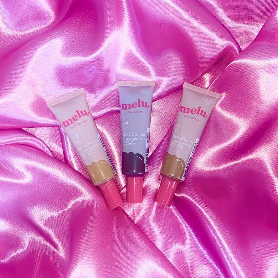 Base liquida-Melu by Ruby Rose tons médios e escuros | Shopee Brasil