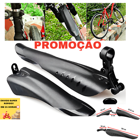 Paralama de Bicicleta Em Nylon Down Hill Cross P/ Aro 20/ 24/ 26 e 29 Bike Mtb Par Para-lama ...