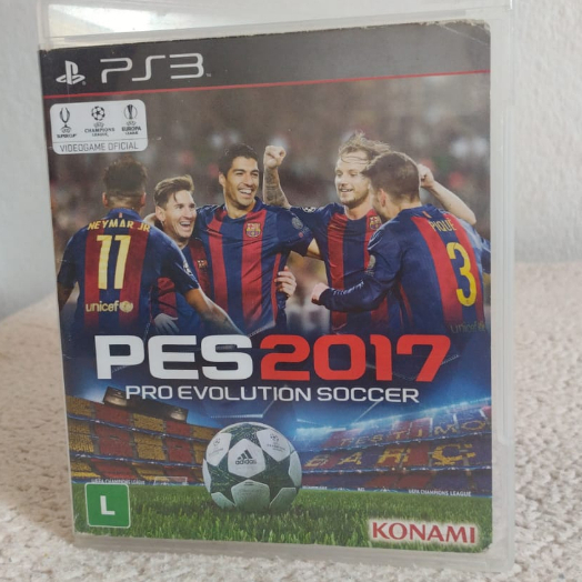 Jogo PES 2017 P S 3 Mídia Física Original em Português PT-BR Pro ...