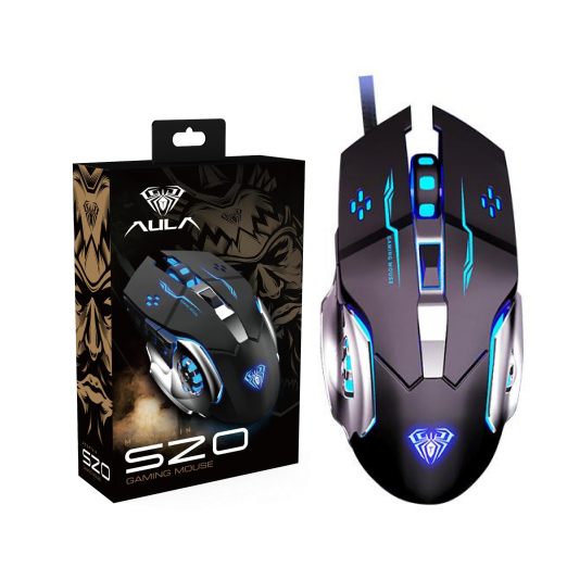 Mouse Gamer S20 Aula Base Metal Rgb Barato Ergonomico Led | Shopee Brasil
