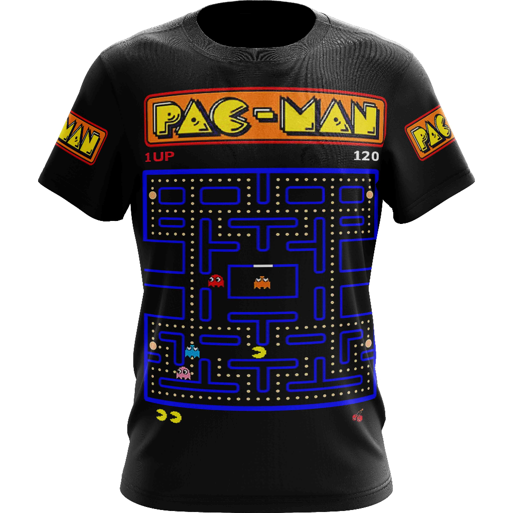 Camiseta Camisa Pac Man ATARI- ADULTO | Shopee Brasil