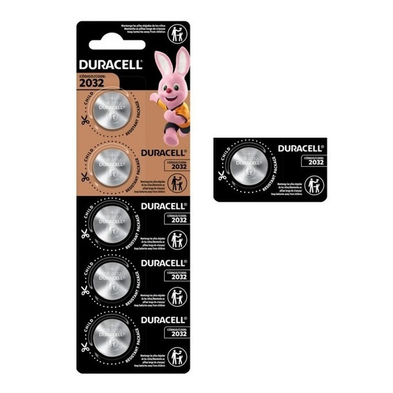 Pilha Bateria Duracell 2032 Redonda c/6 unidades - Original | Shopee Brasil