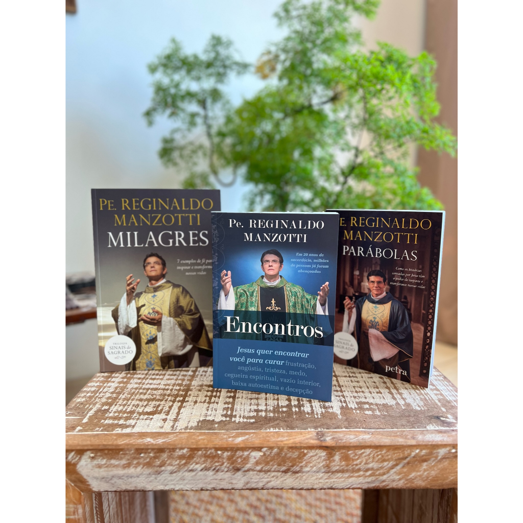 Kit 3 Super Livros Padre Reginaldo Manzotti - Artigo Religioso | Shopee ...