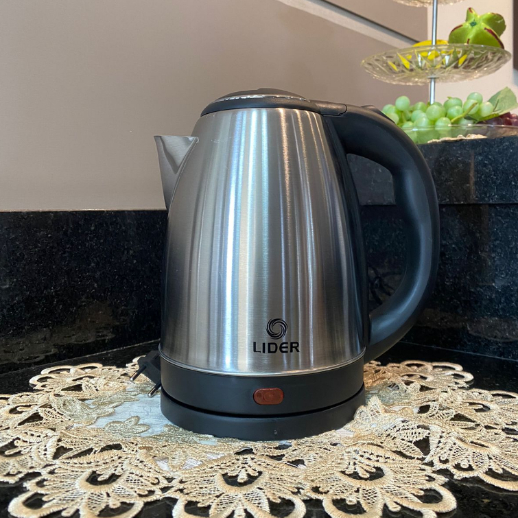 CHALEIRA JARRA ELÉTRICA INOX ESCOVADO 1,8 LITROS 220V | Shopee Brasil