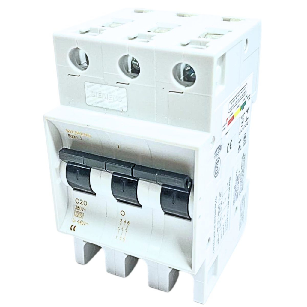 Disjuntor Tripolar Din Curva C 20a/ Ref 320-7 Siemens | Shopee Brasil