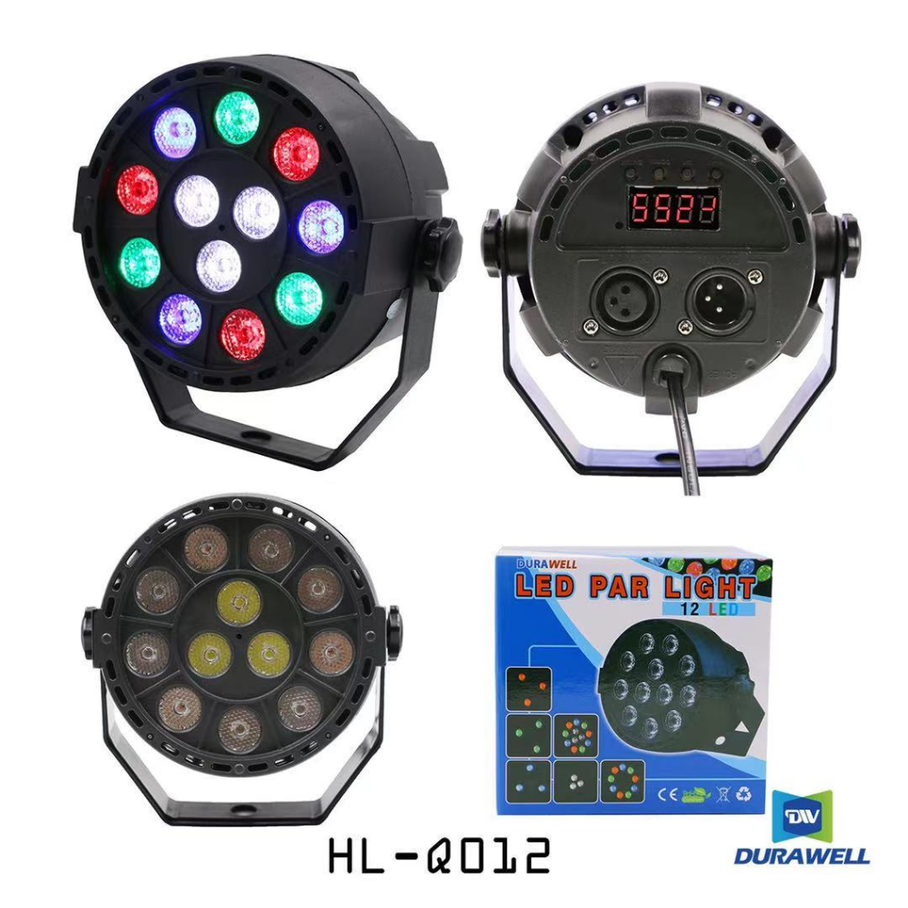Canhão Refletor Par 12 Leds Digital Strobo Dmx Efeito Rgbw | Shopee Brasil
