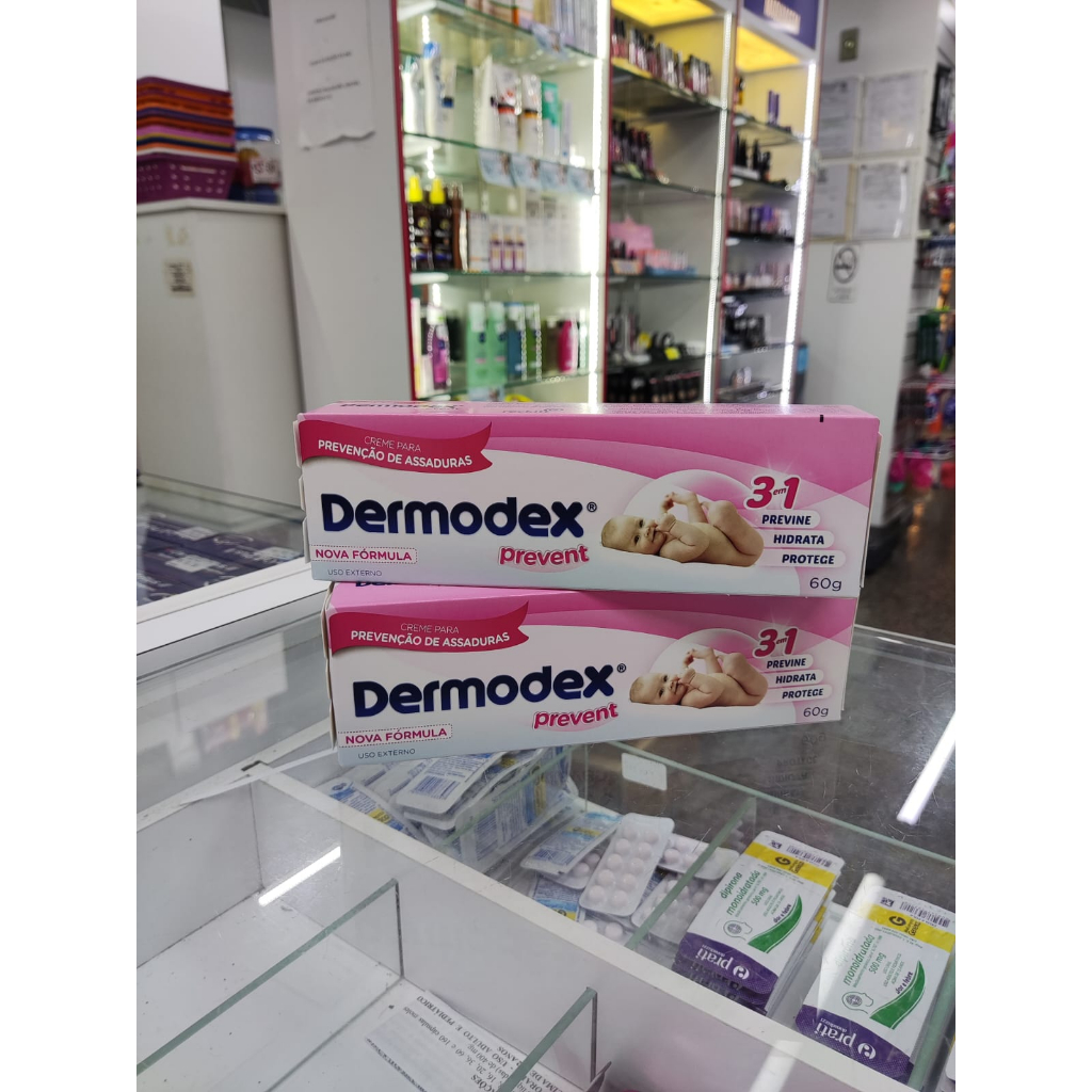 Kit com 2 unidades Pomadas para assadura DERMODEX PREVENT 60 Gr ...