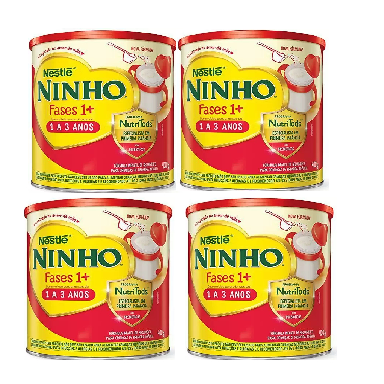 KIT C/4 Ninho Fases 1+ 800G - Nestle | Shopee Brasil