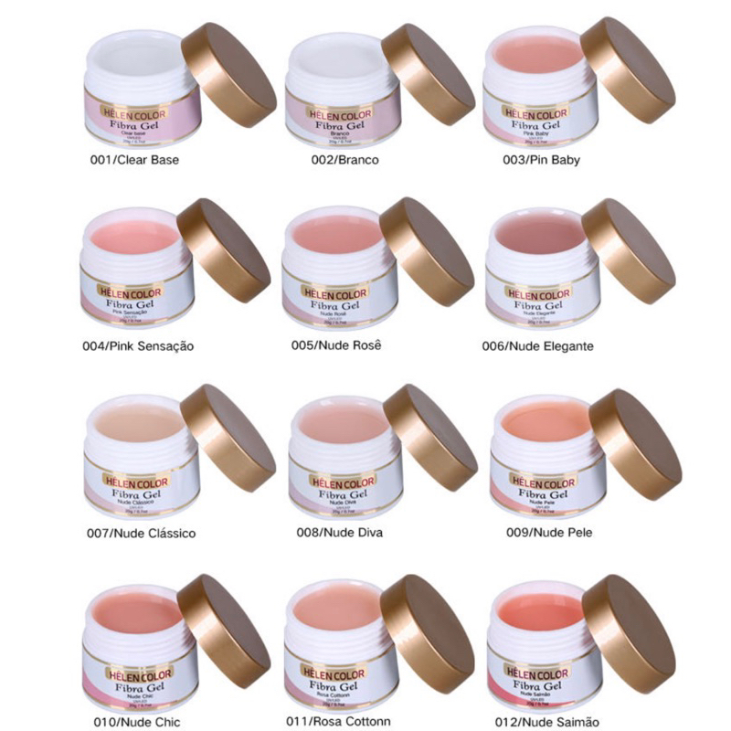 Gel fiber Helen Color Uv/LED 20g | Shopee Brasil