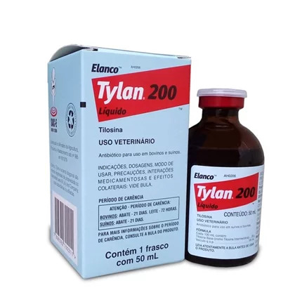 Tylan 200 ELANCO Tratamento de Mastites Pneumonias entre outros Bovinos ...