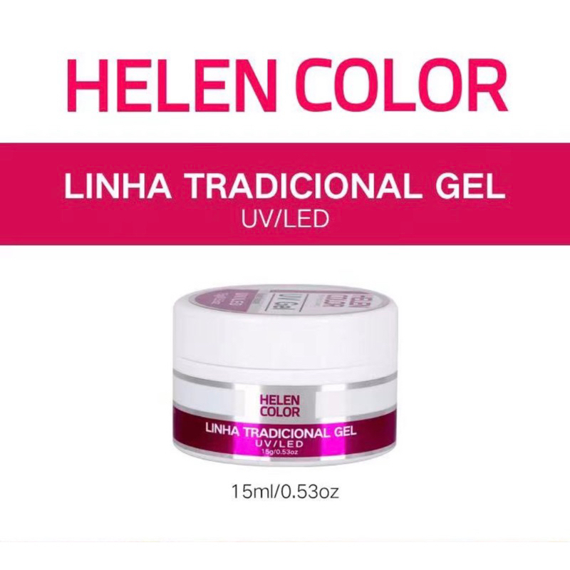 Gel Tradicional Helen Color UV/LED 15g | Shopee Brasil