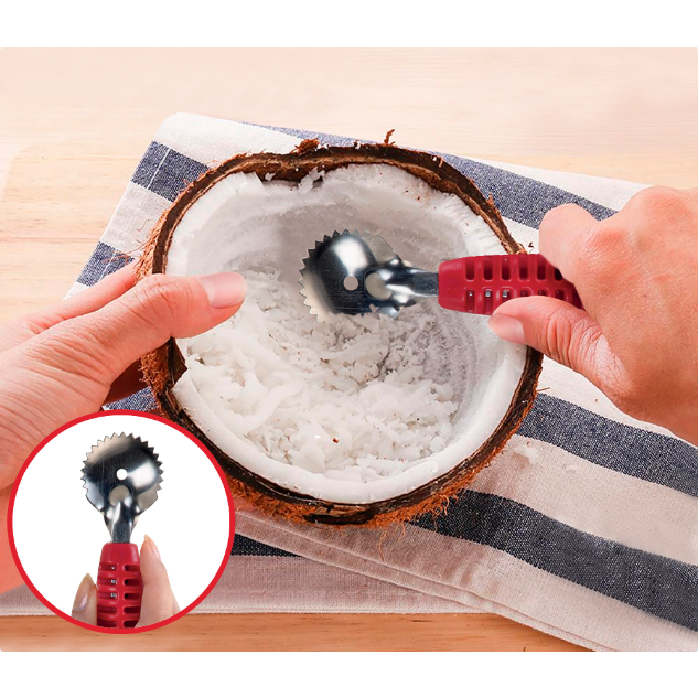 Colçher Raspa Coco Raspador Inox Manual C/ Cabo Reforçado Keita Cozinha ...