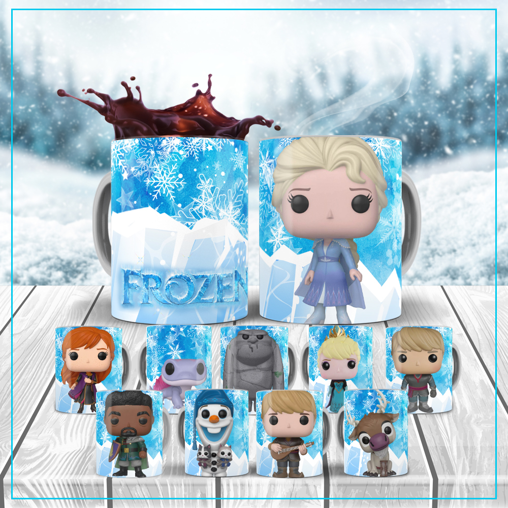 Frozen Funko Pop Caneca Personalizada Presente Legal Personagens Filme ...