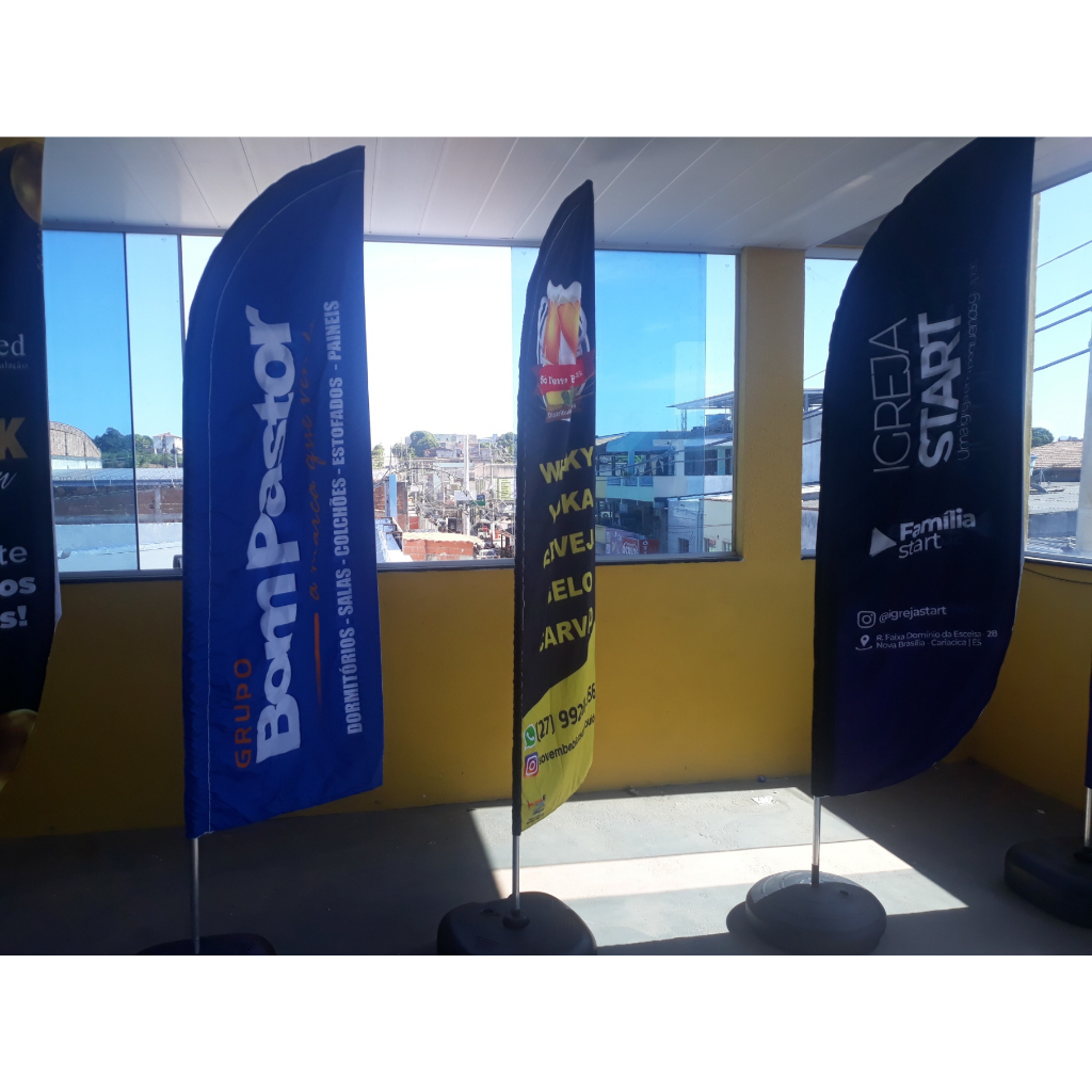 Wind banner 3 metros | Shopee Brasil