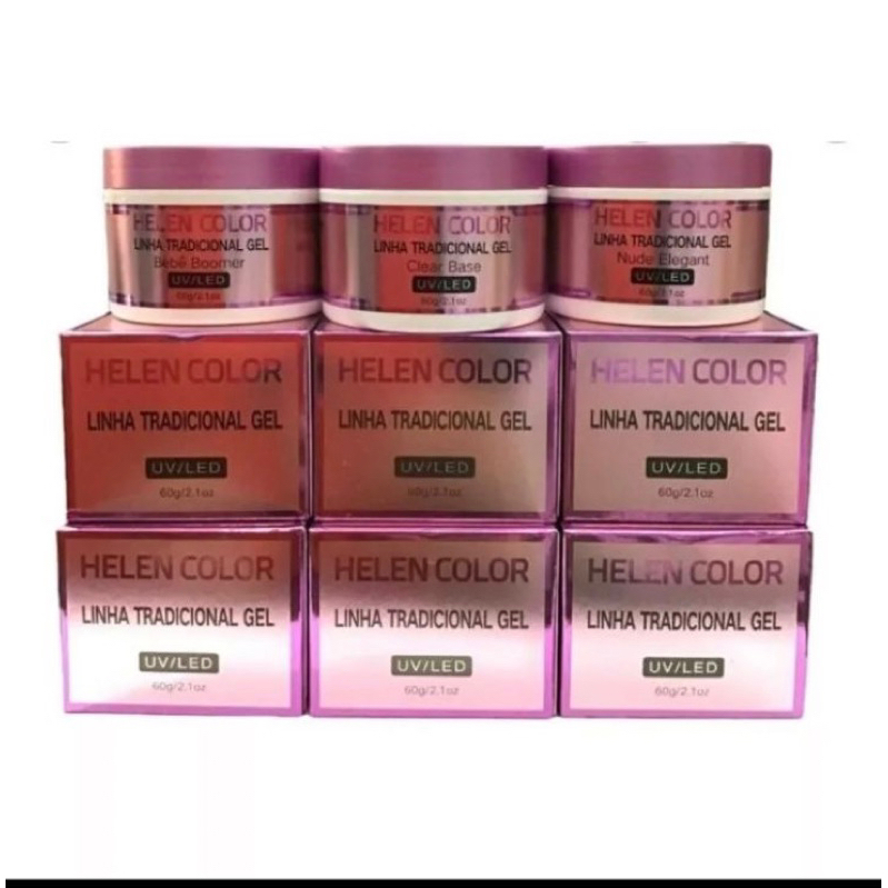Gel tradicional Helen Color UV/LED 60g | Shopee Brasil