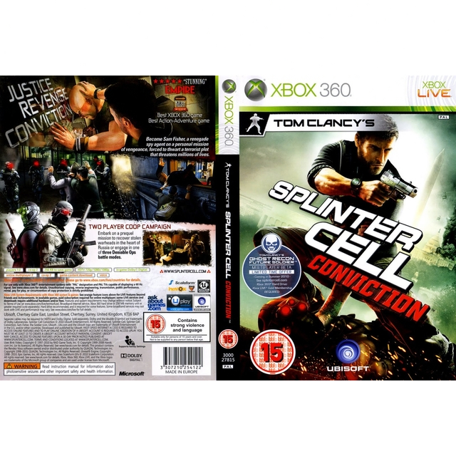 Splinter cell conviction xbox 360 store