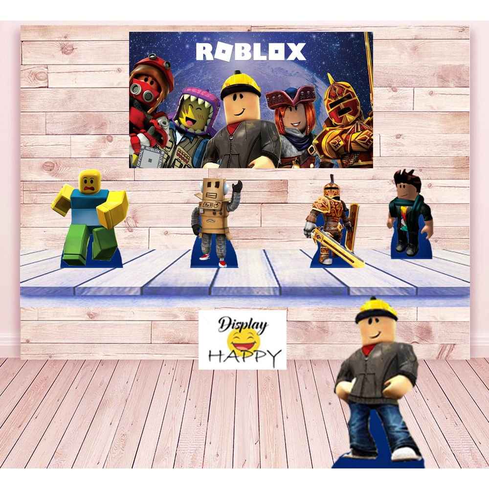 Kit Roblox -Displays mdf + painel em lona | Shopee Brasil