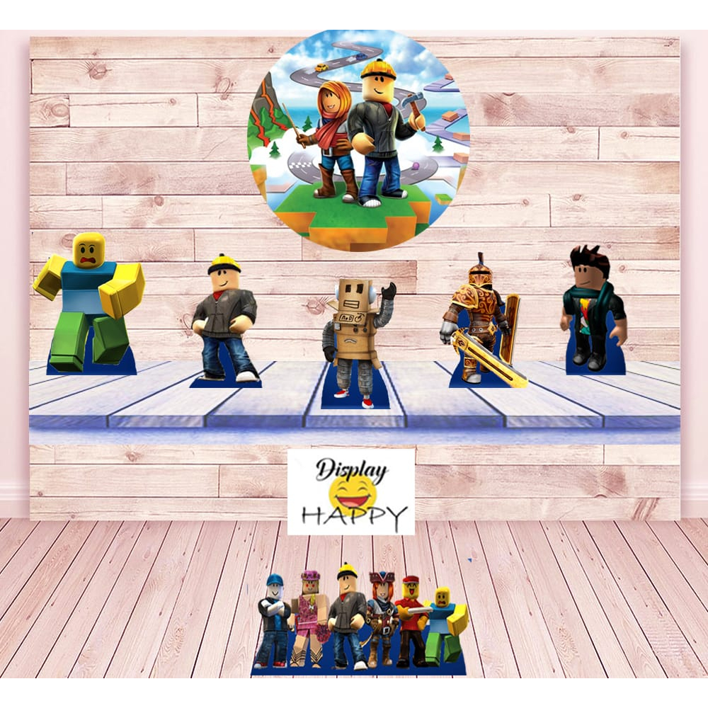 Kit Roblox -Displays mdf + painel em lona | Shopee Brasil