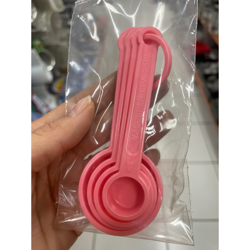 Colher Medidora Kit com 4 Colheres de Medida de Plástico Cor Sortda ...