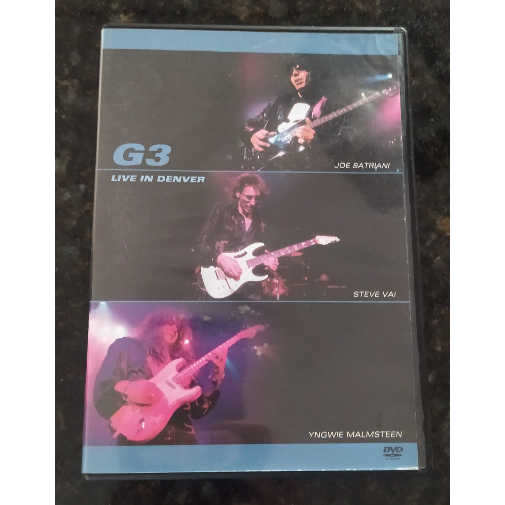 DVD - G3: Live In Denver - Joe Satriani, Steve Vai, Yngwie Malmsteen ...