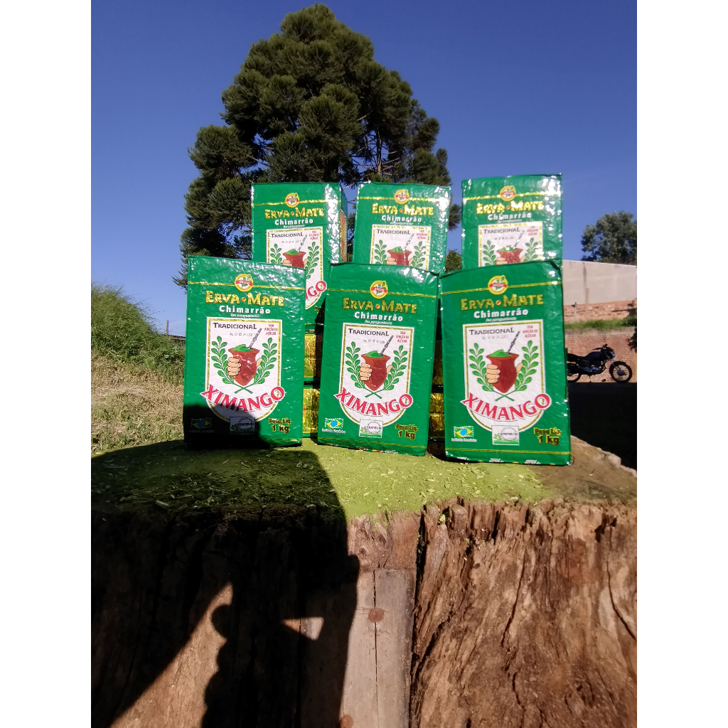 Erva Mate Ximango Tradicional à Vácuo1 Kg - Kit com 10 pacotes | Shopee ...